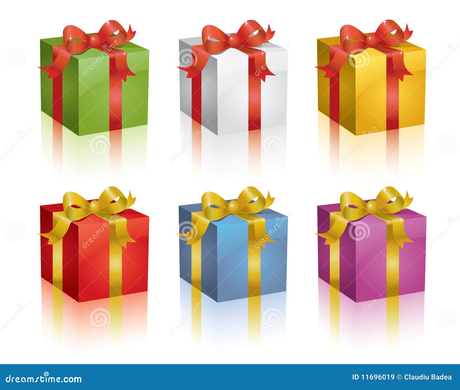 Colorful presents stock vector. Illustration of decoration - 11696019