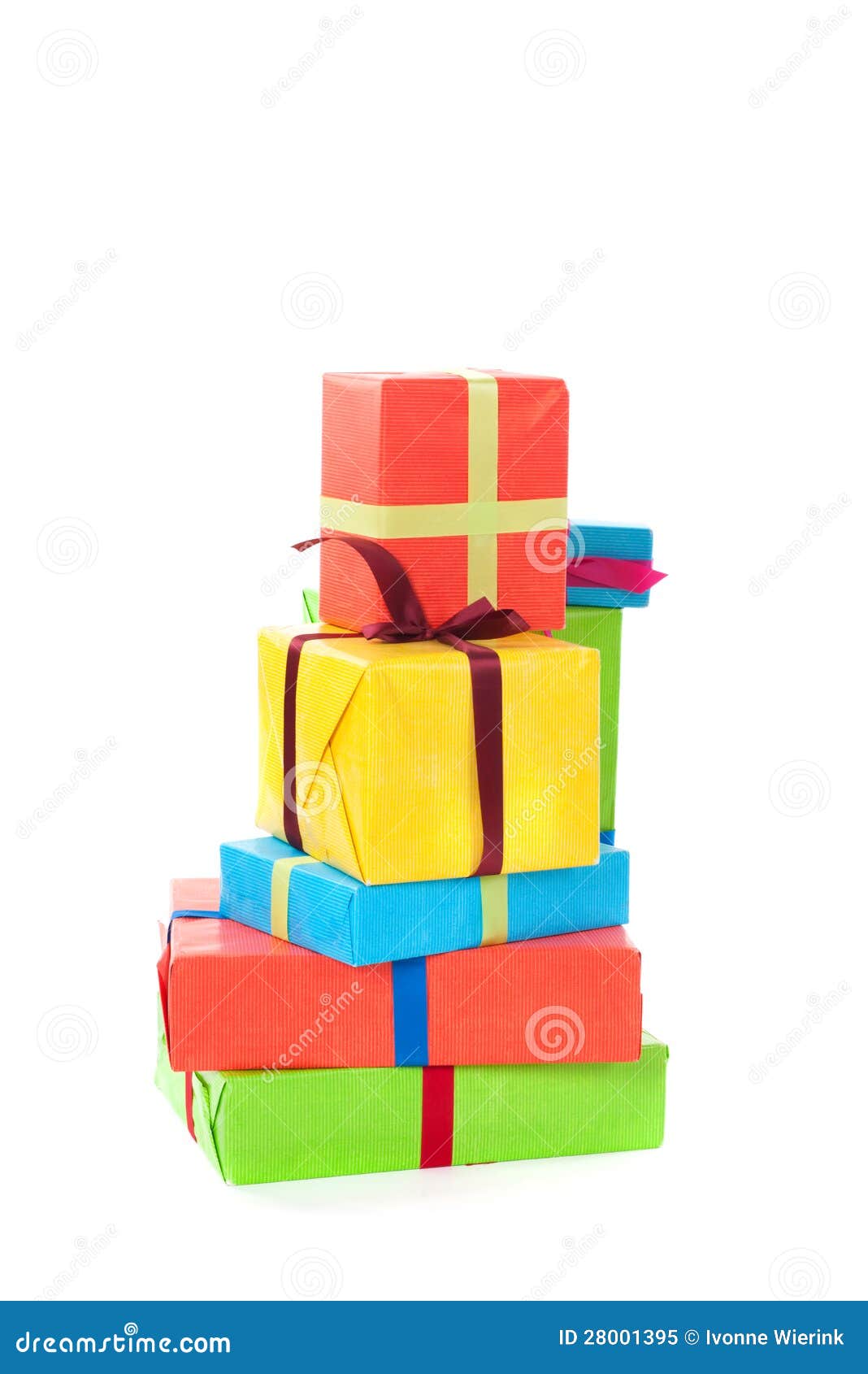 Colorful presents stock image. Image of neutral, white - 28001395