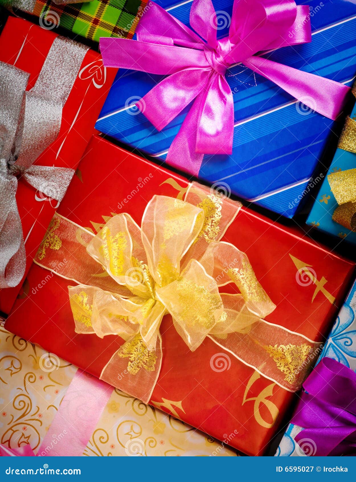 Colorful presents stock image. Image of presents, colors - 6595027