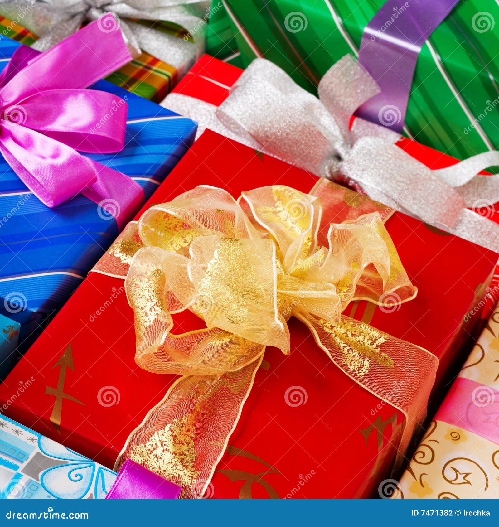 Colorful presents stock photo. Image of package, presents - 7471382