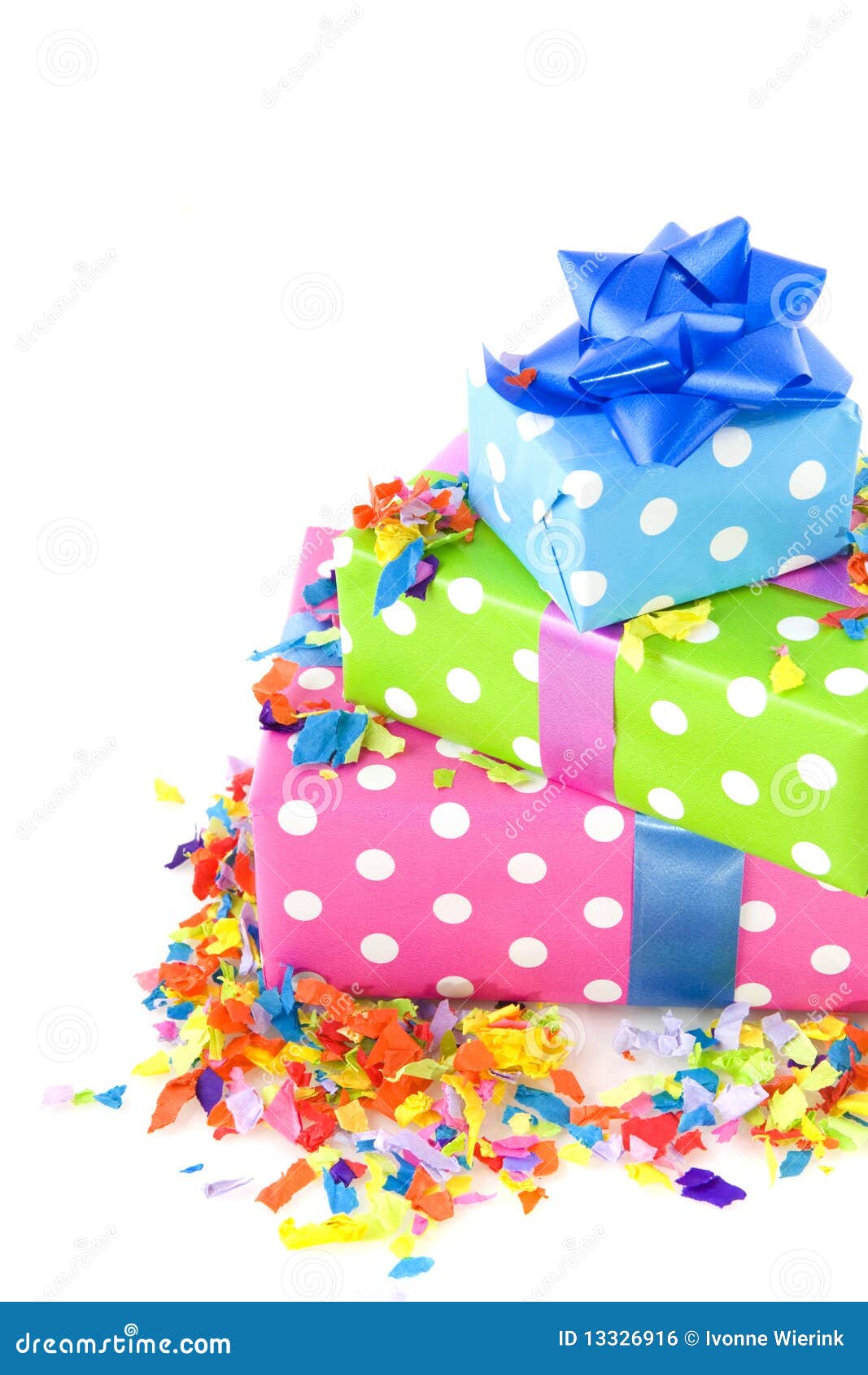 Colorful Presents for Birthday Stock Photo - Image of boxes, vertical ...