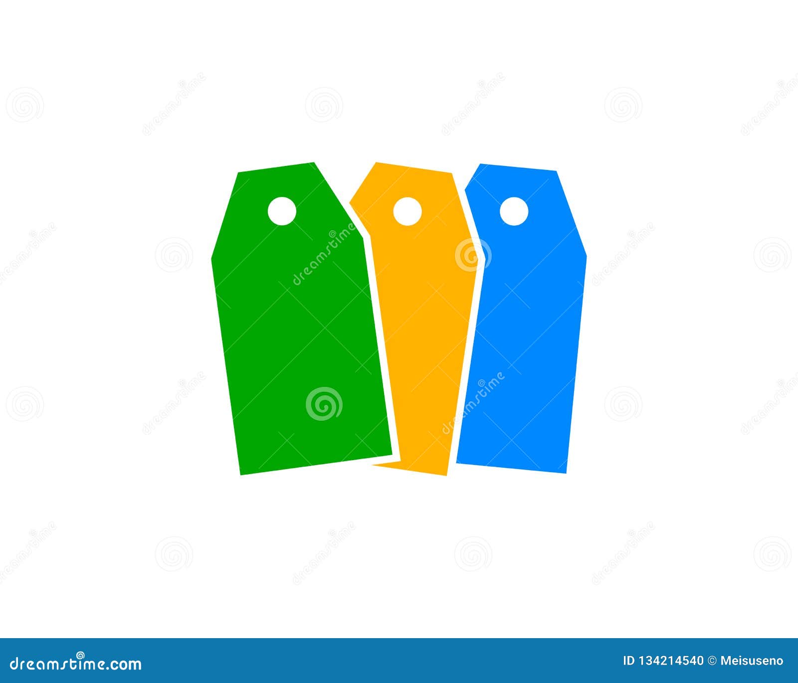 Colorful Price Tag Retail Logo Design Template Vector Stock Vector ...