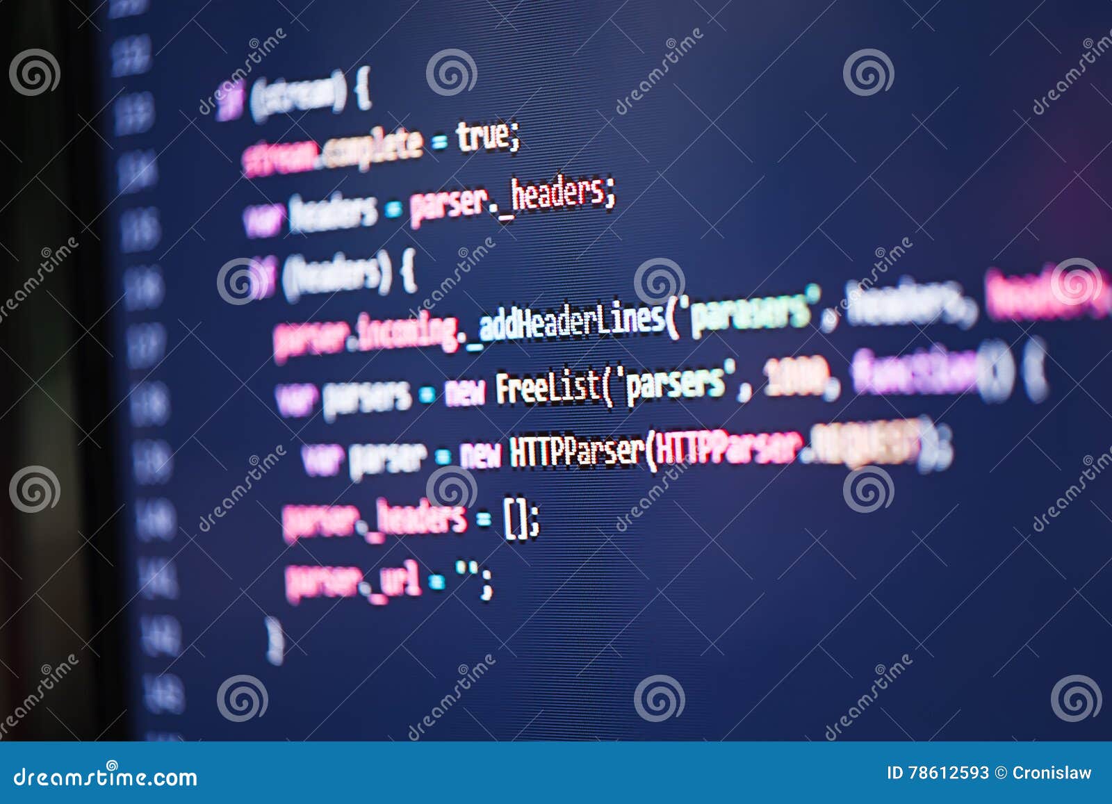 Colorful Programming Php And Html Code On A Monitor Php Language Code Closeup Backend