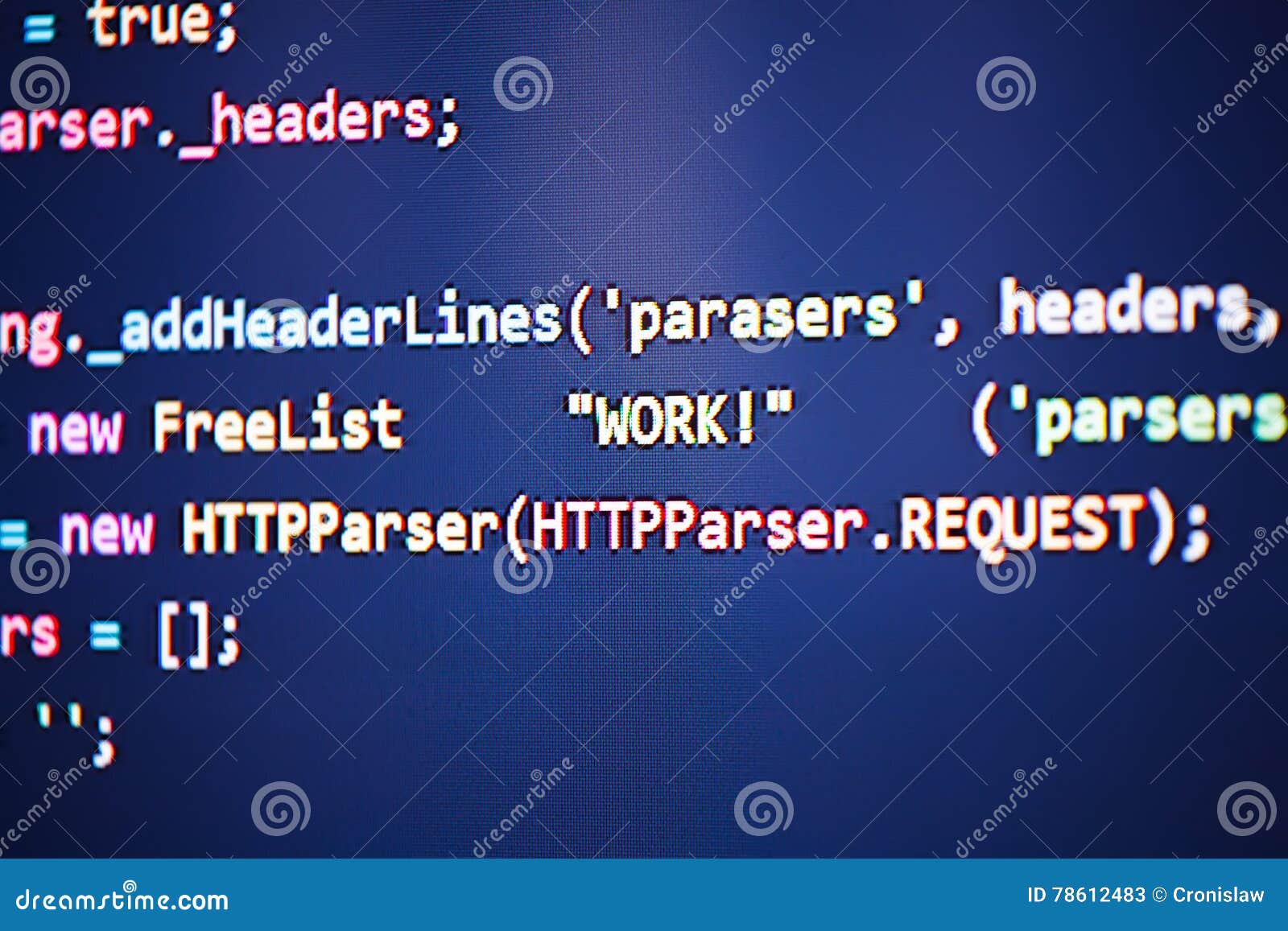 Colorful Programming Php And Html Code On A Monitor Php Language Code Closeup Backend