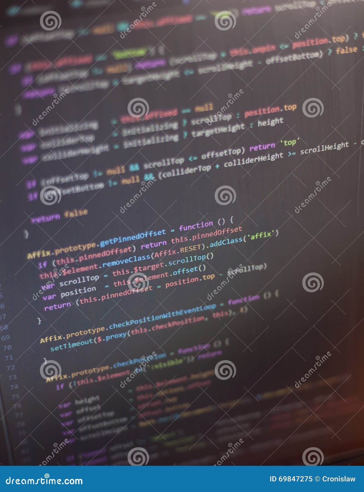 Colorful Programming Php And Html Code On A Monitor Php Language Code Closeup Backend