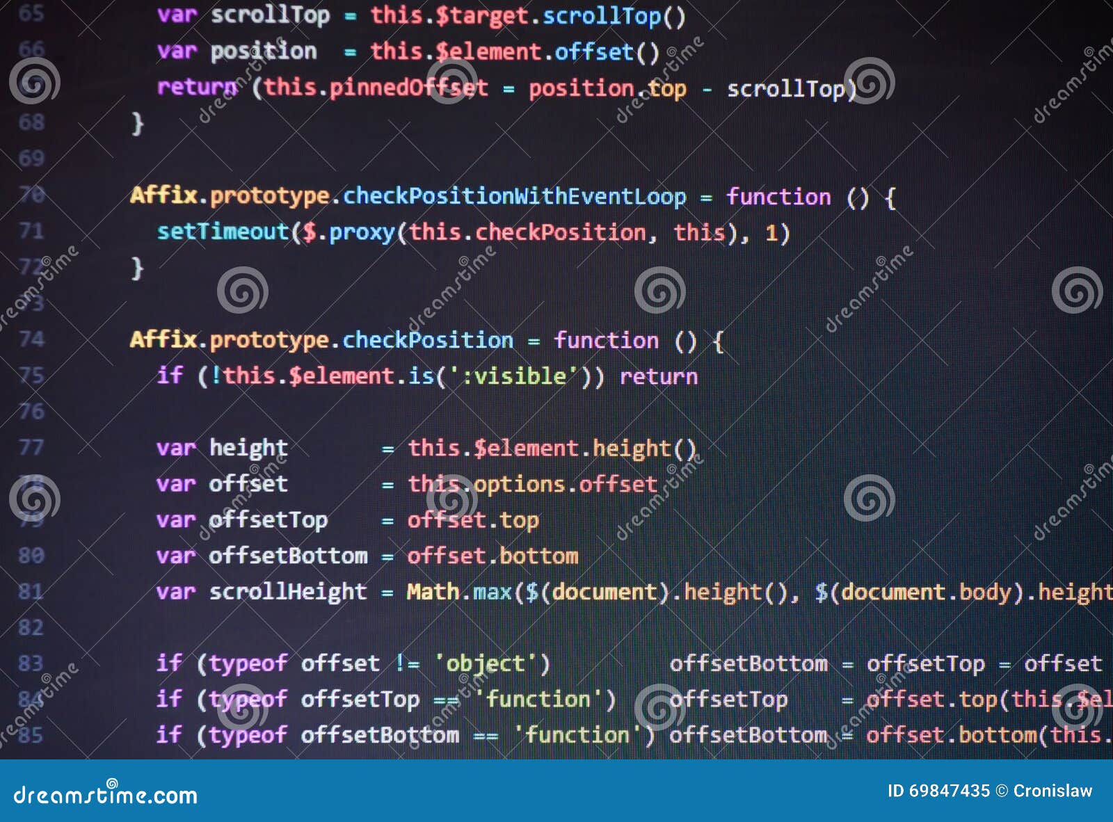 Colorful Programming Php And Html Code On A Monitor Php Language Code Closeup Backend