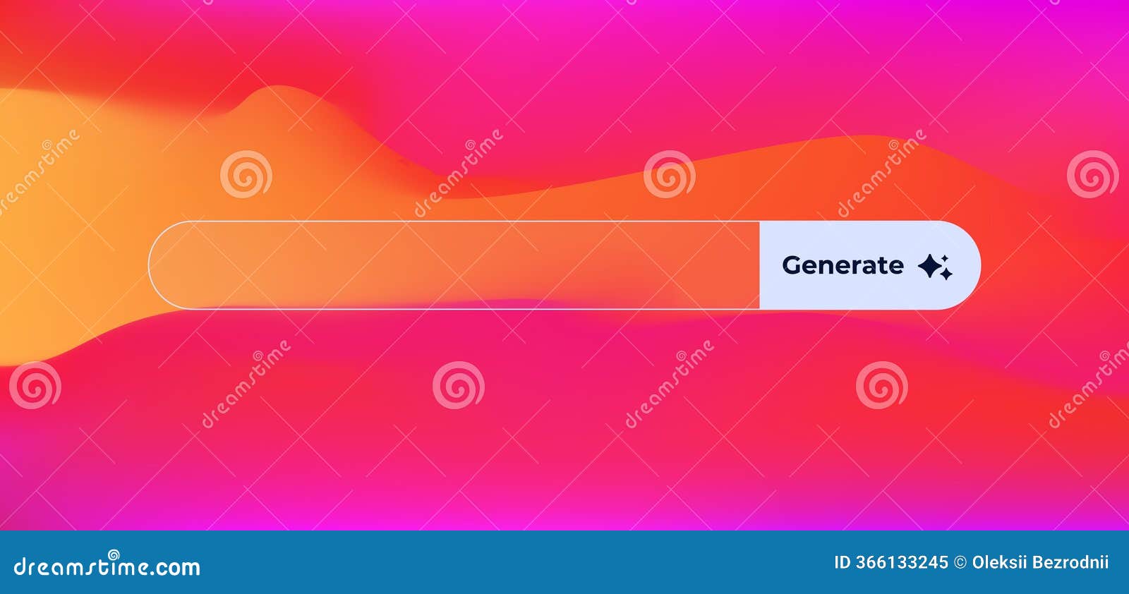 Generate Button With Mouse Cursor Clicking And Sparkling Effect Vector ...