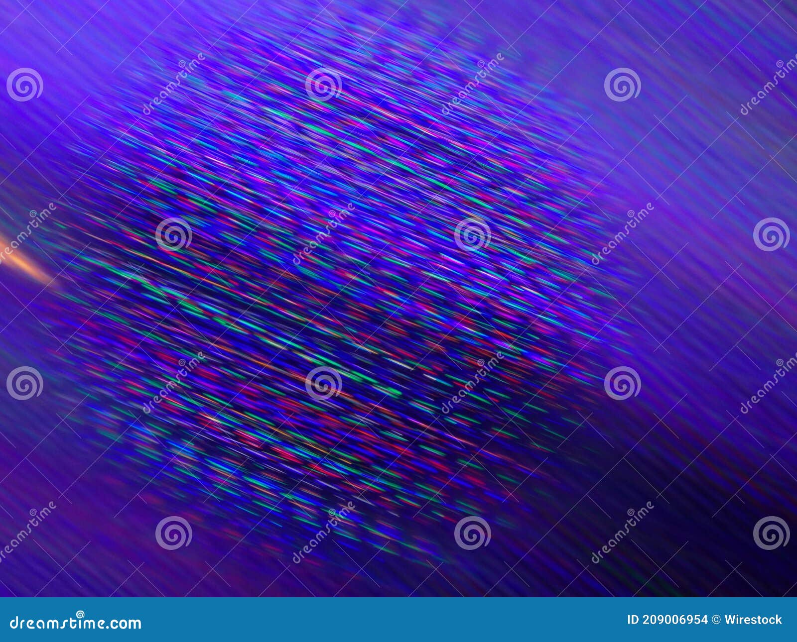 Colorful Progressive Rhythmic Light Trails on a Blue Background Stock ...