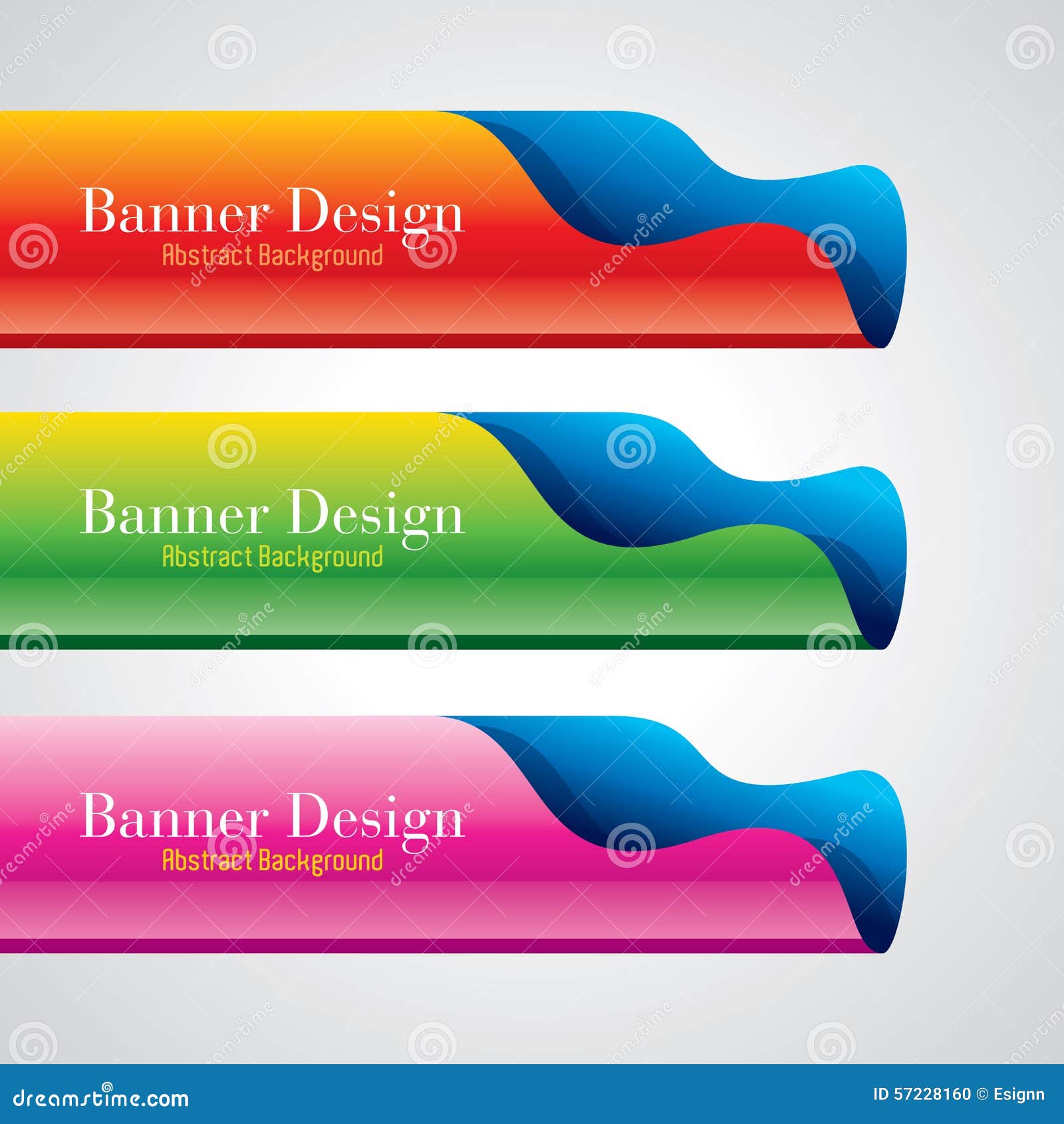 Colorful Promotional Banner Design, Vector Illustration Stock Vector ...
