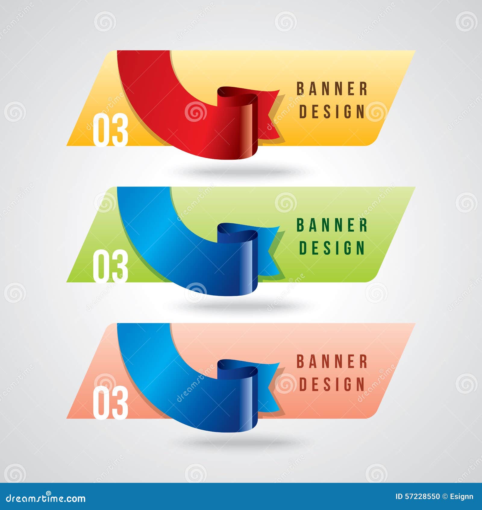 Colorful Promotional Banner Design, Vector Illustration Stock Vector ...