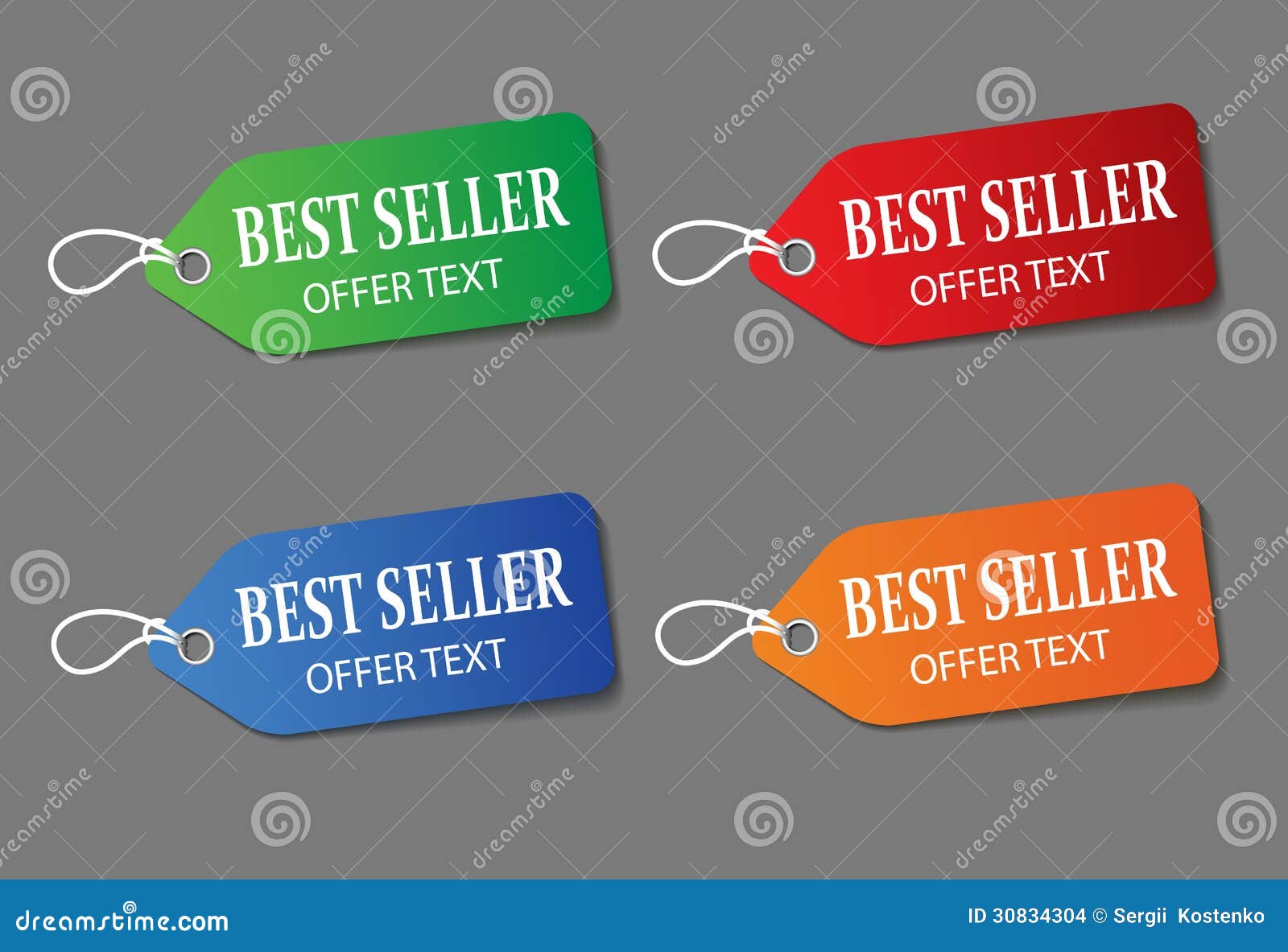 Colorful Promotional Labels Set Stock Vector - Illustration of ...