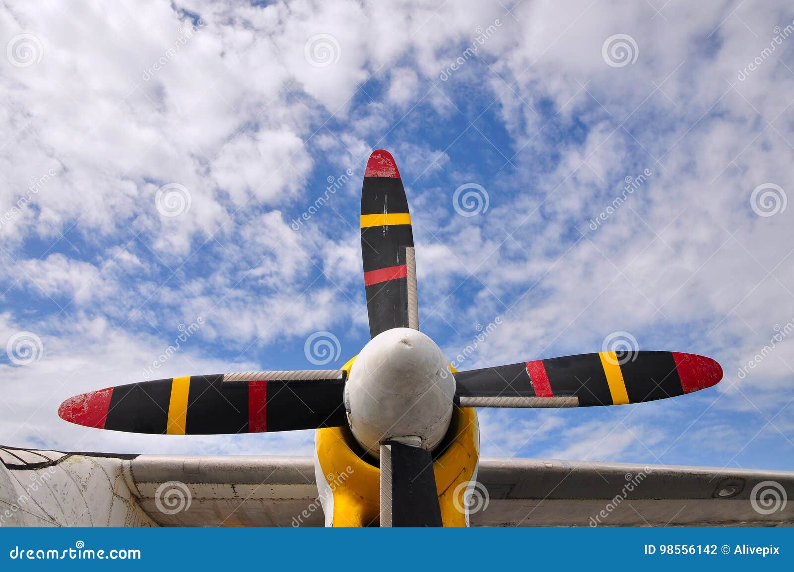 Colorful propeller editorial photography. Image of plane - 98556142