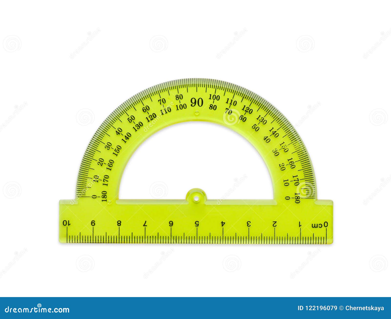 Colorful Protractor on White Background Stock Image - Image of degrees ...