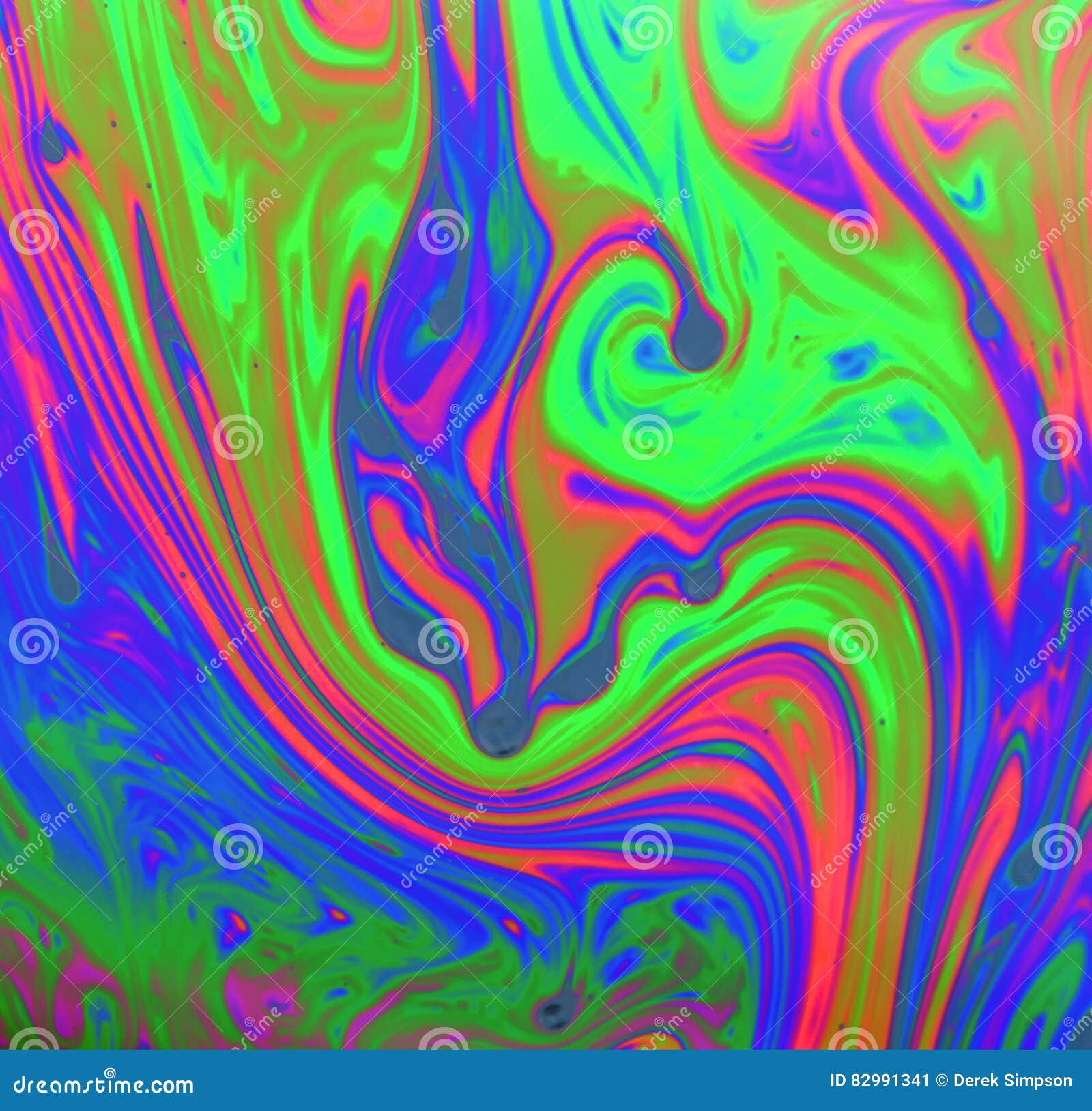 Colorful Psychedelic Abstract Stock Image - Image of rainbow, bright ...