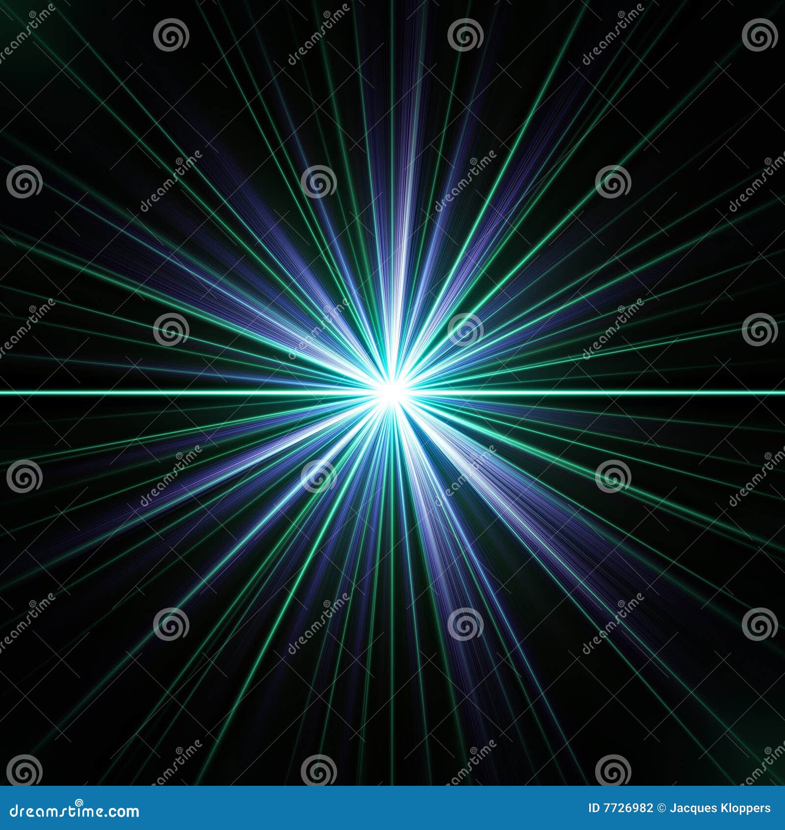 Colorful Psychedelic Explosion of Laser Energy Stock Illustration ...