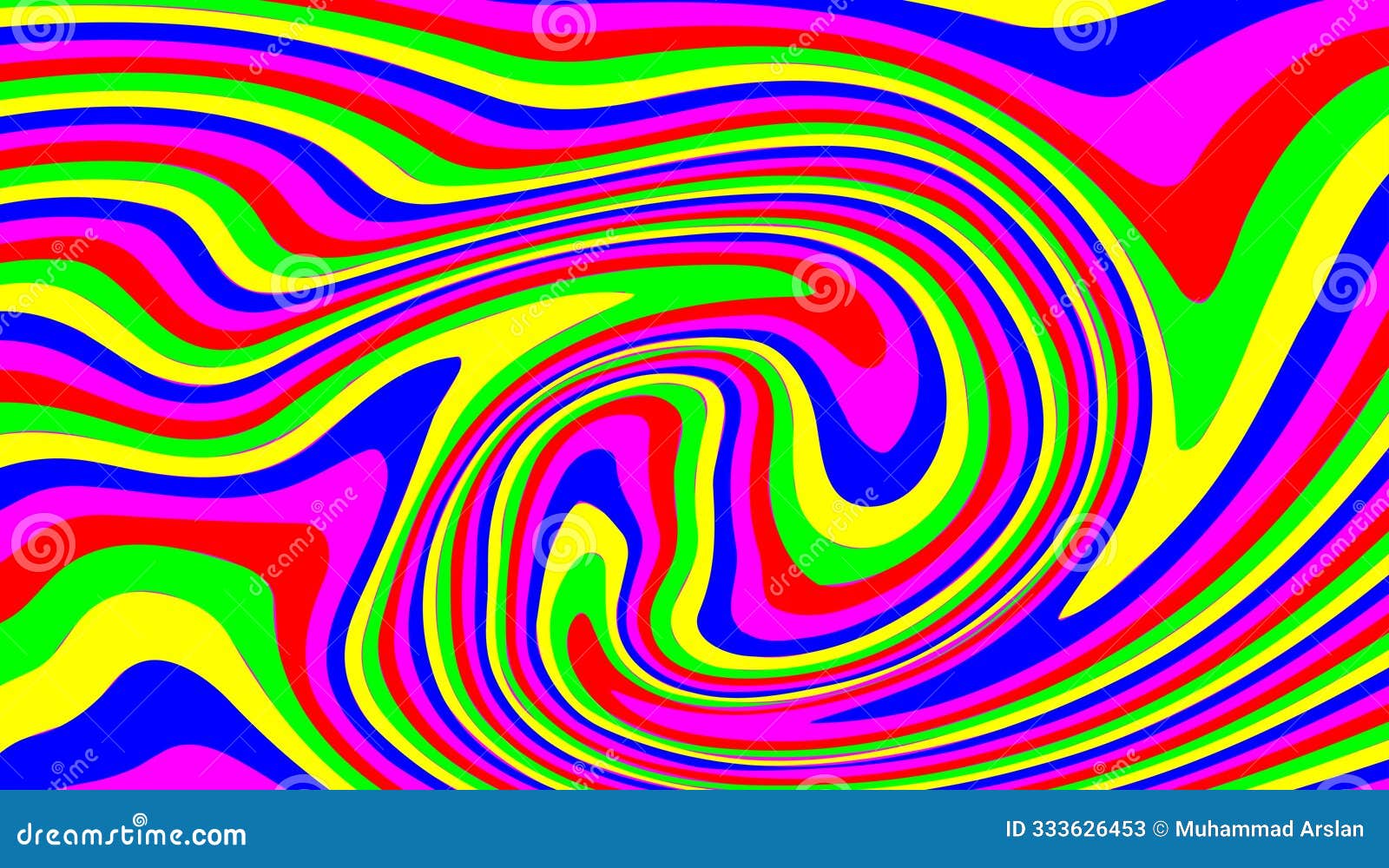 Colorful Psychedelic Seamless Marble Pattern with Hallucination Twists ...