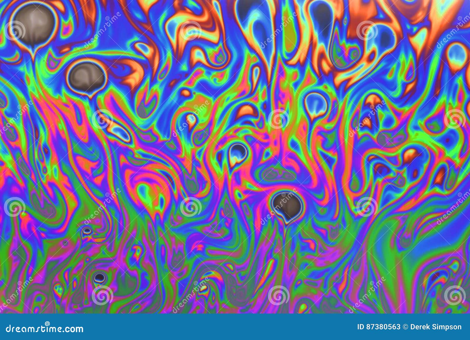 Colorful Psychedelic Soap Bubble Abtract Stock Image - Image of ...