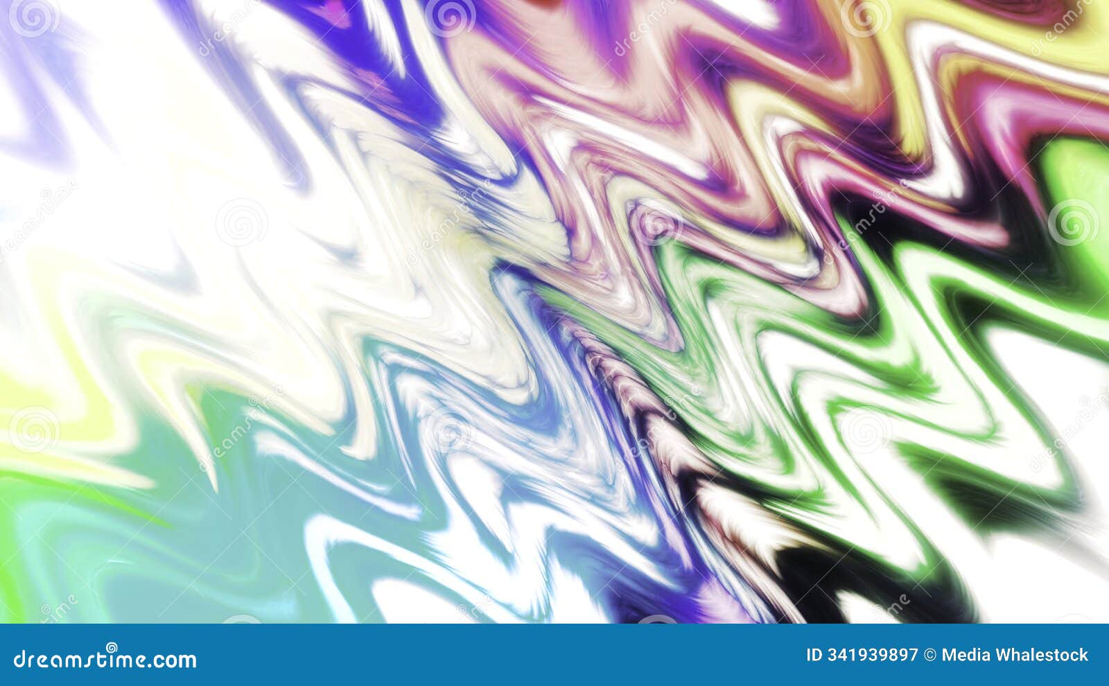 Colorful Psychedelic Zigzags Move in Waves. Motion. Hypnotic Animation ...