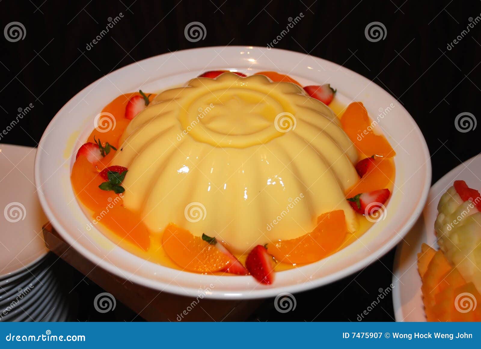 Colorful Pudding on the Table Stock Image - Image of restaurant, fruit ...