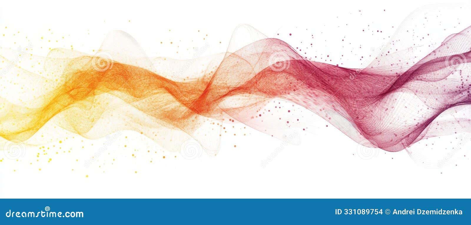 Colorful Pulses, Abstract Lines and Rainbow Gradients on White ...