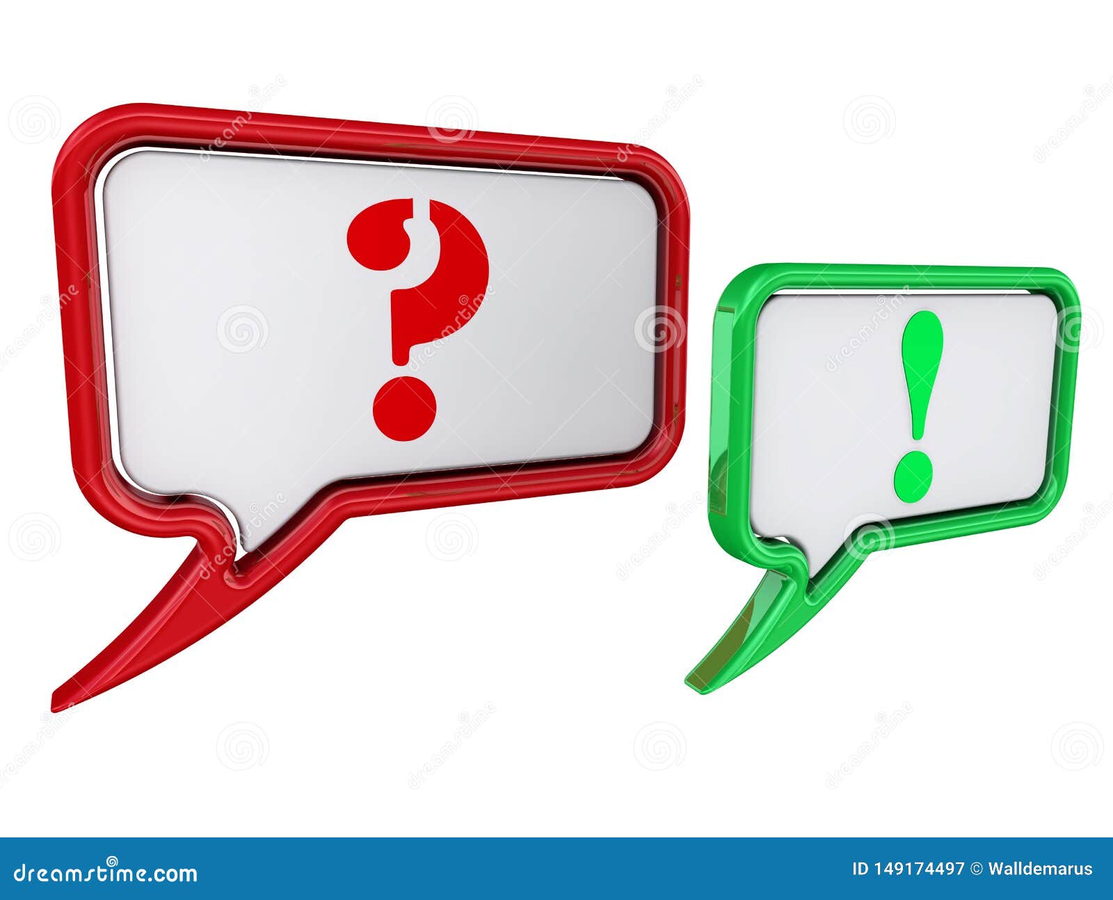 Colorful Punctuation Marks on Speech Bubbles Stock Illustration ...