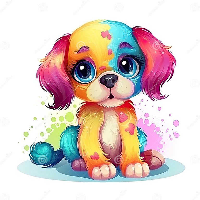 Colorful Puppy Coloring Page Bundle. Cute and Colorful Puppy Set Stock ... Colorful Puppy Coloring Page Bundle. Cute and Colorful Puppy Set Stock ...