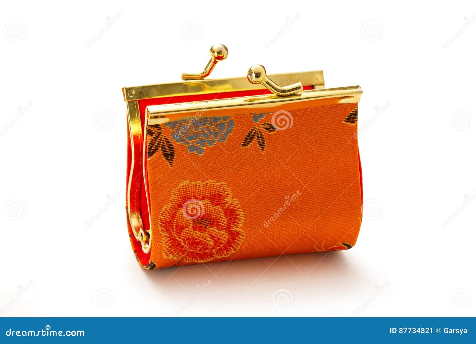 Colorful Purse on White Background Stock Image - Image of isolated ...
