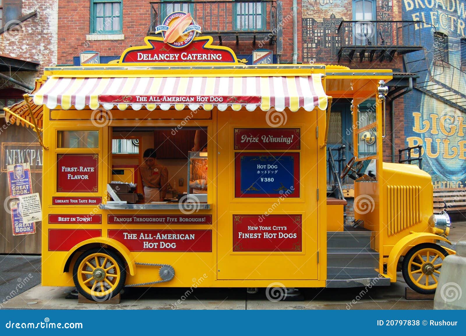Colorful Push Cart editorial stock photo. Image of catering - 20797838