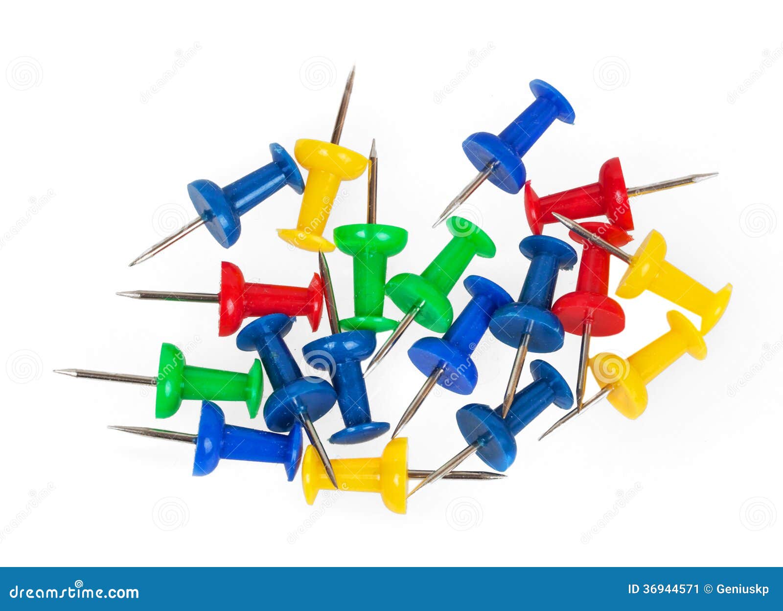 Colorful push pins stock image. Image of note, blue, object - 36944571