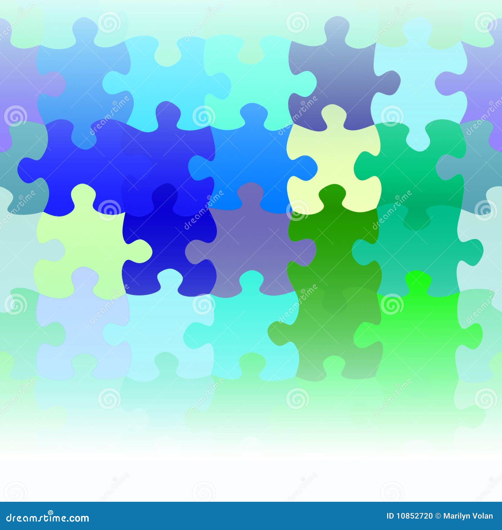 Colorful Puzzle Seamless Pattern In Wood Texture Cartoon Vector ...