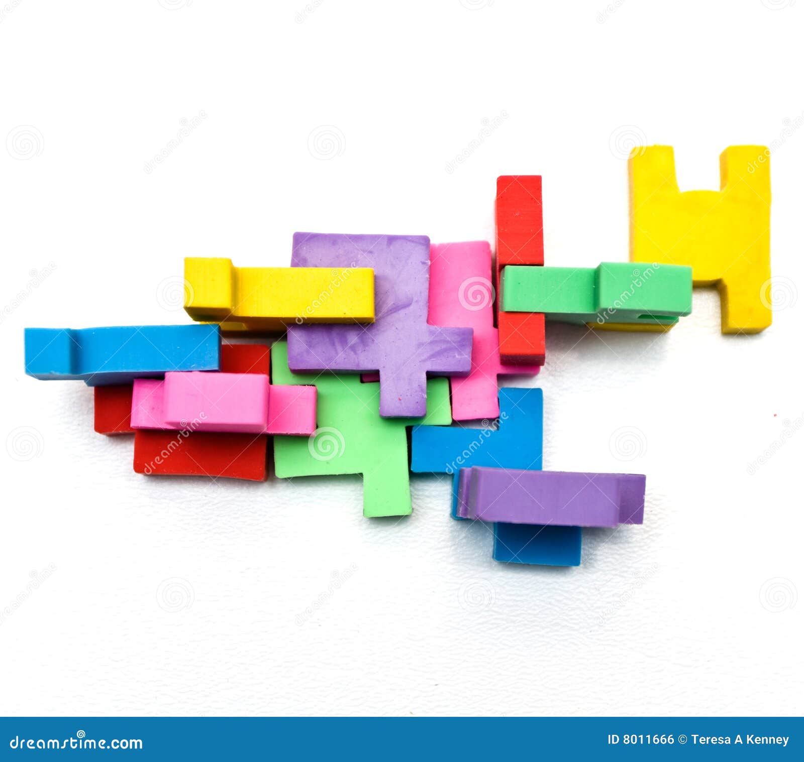 Colorful Puzzle stock photo. Image of teaser, colorful - 8011666