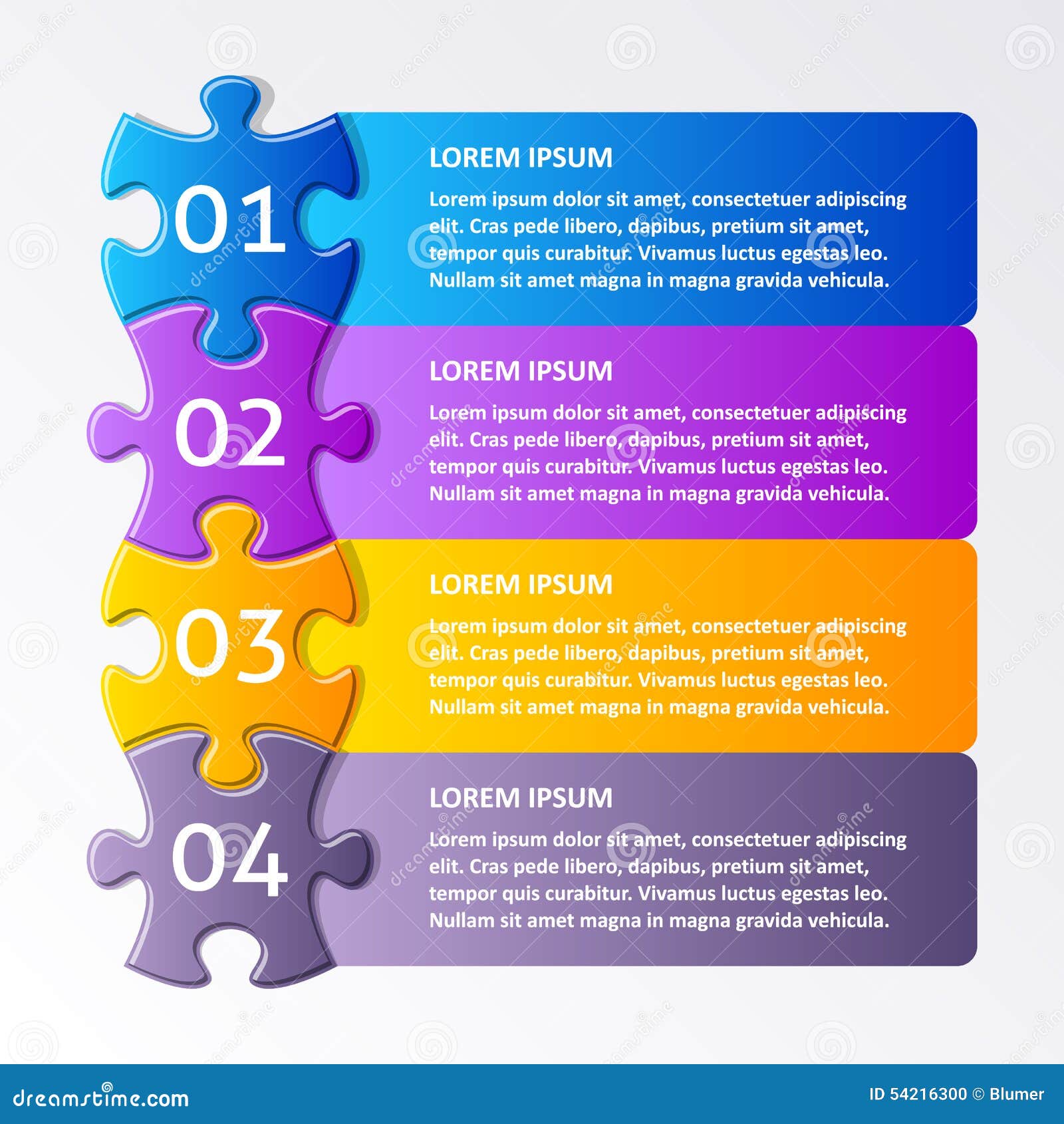 Colorful Puzzle Design Template Stock Vector - Illustration of frame ...