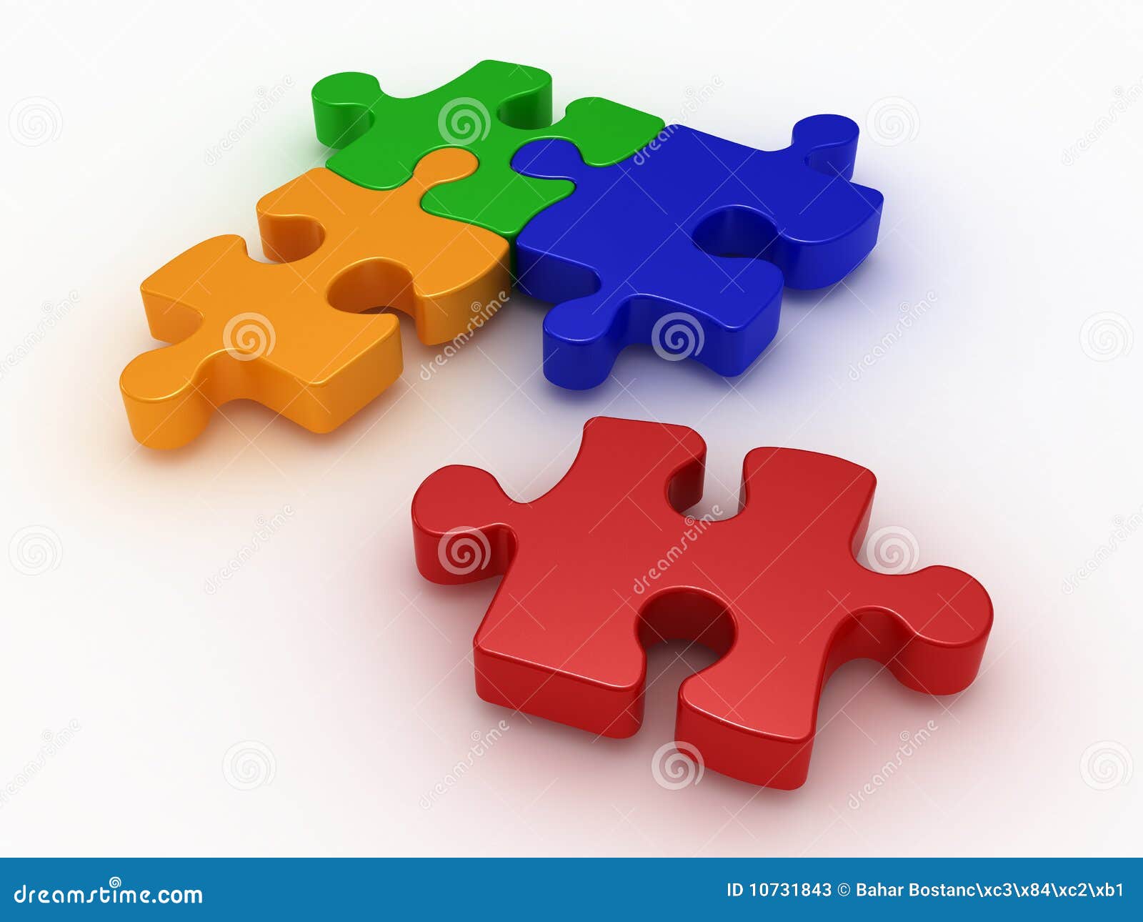 Colorful puzzle pieces stock illustration. Illustration of individual ...