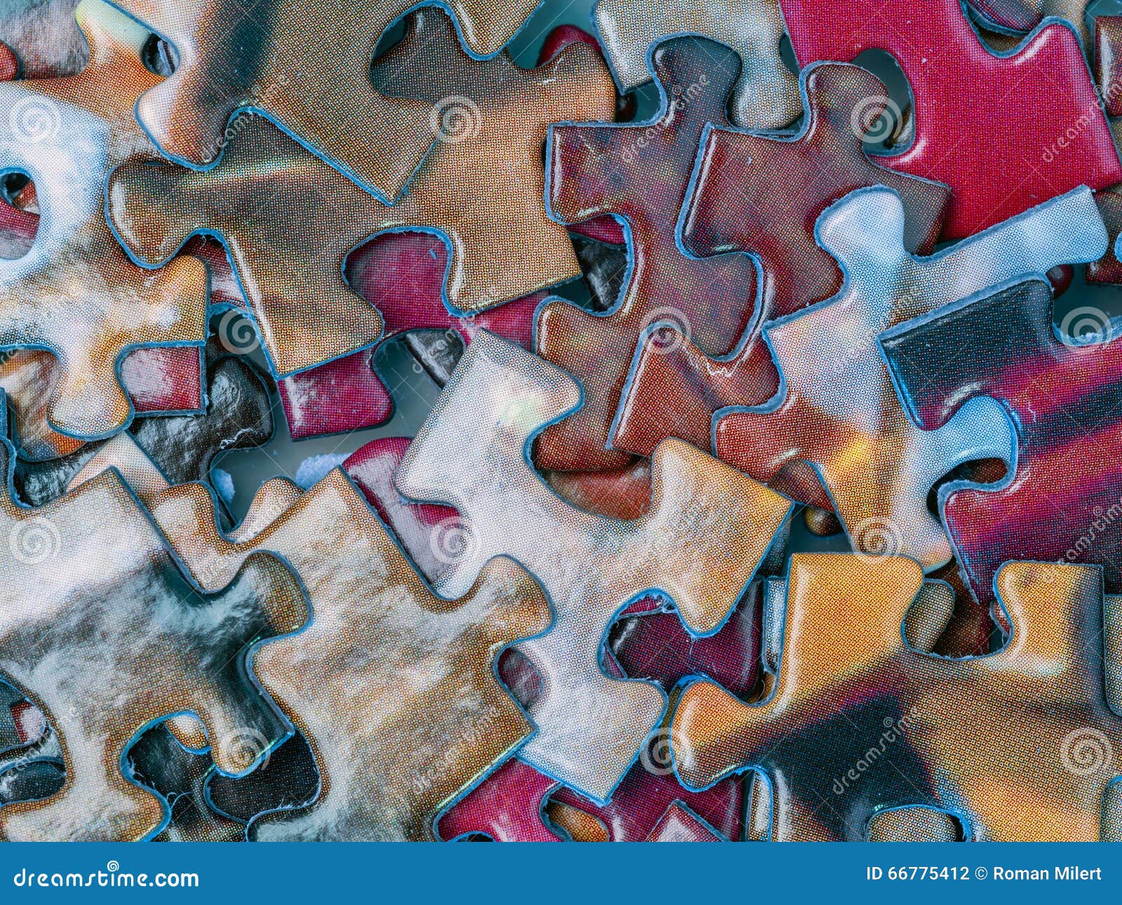 Colorful puzzle pieces stock photo. Image of color, pieces - 66775412