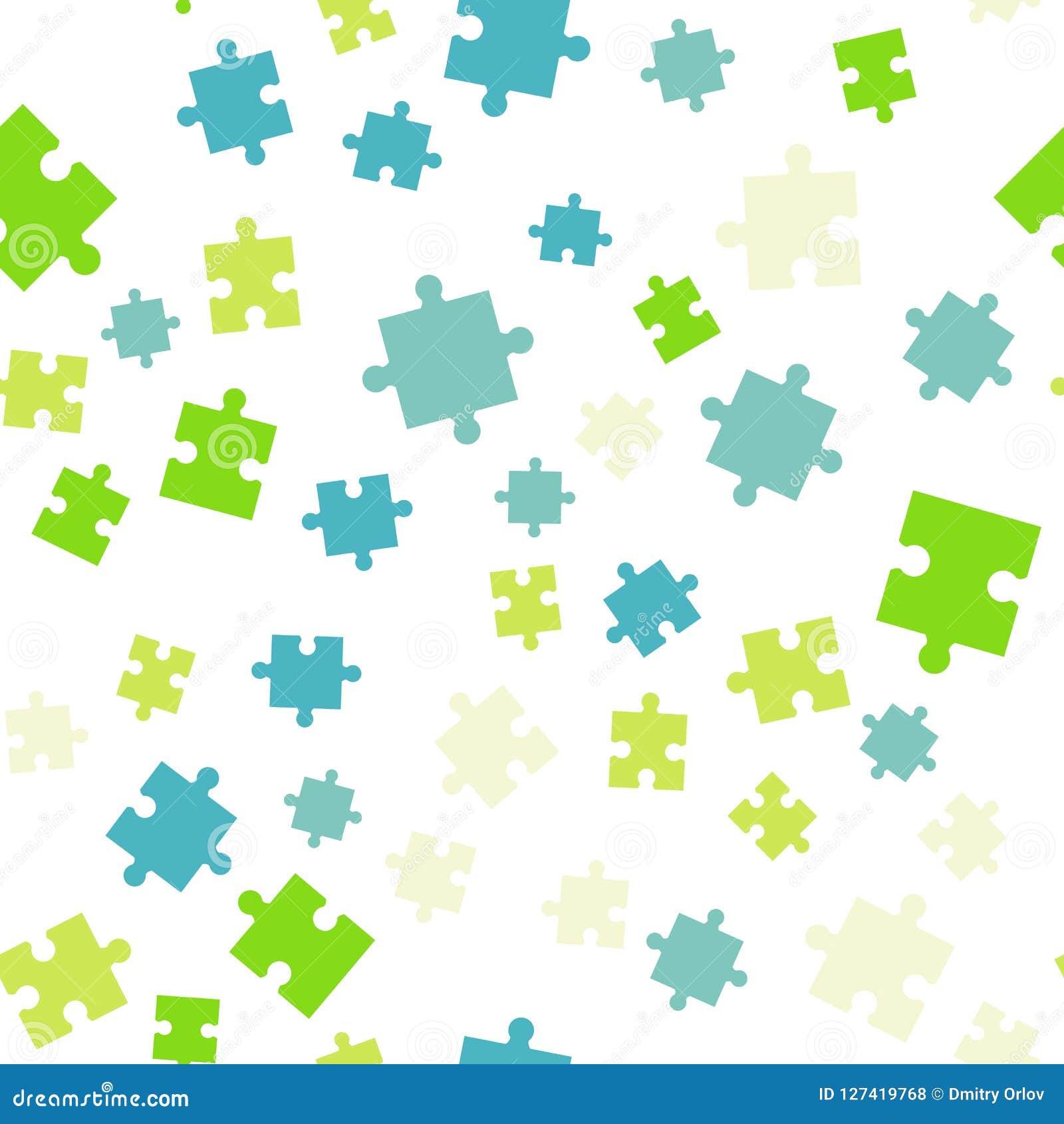 Colorful Puzzle Seamless Background Pattern. Vector Illustration ... Colorful Puzzle Seamless Background Pattern. Vector Illustration ...