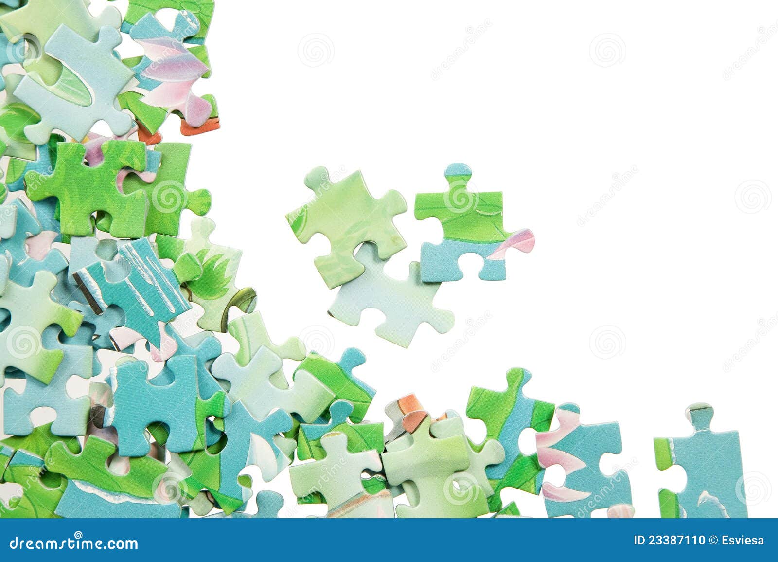 Colorful Puzzle in Various Shapes Stock Photo - Image of breakaway ...