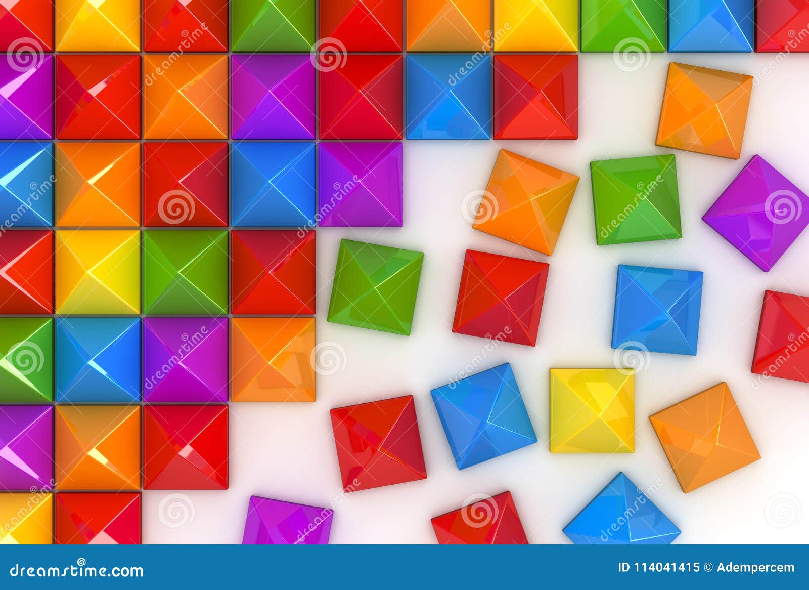 Colorful Pyramid Background Stock Illustration - Illustration of ...
