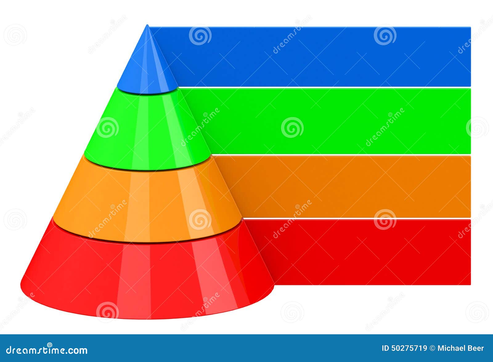 The colorful pyramid stock illustration. Illustration of process - 50275719