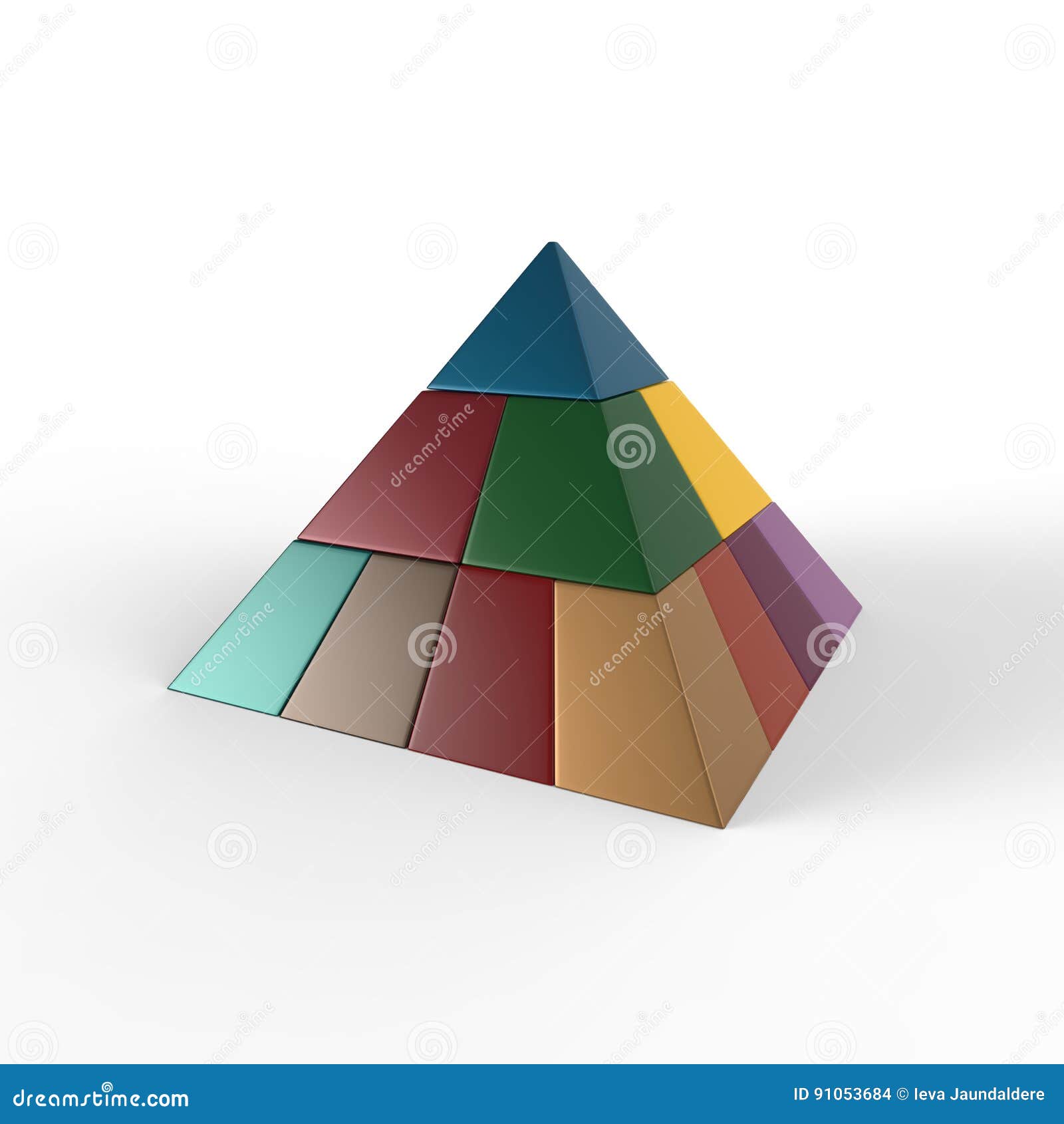 Colorful Pyramid Royalty-Free Illustration | CartoonDealer.com #91053684