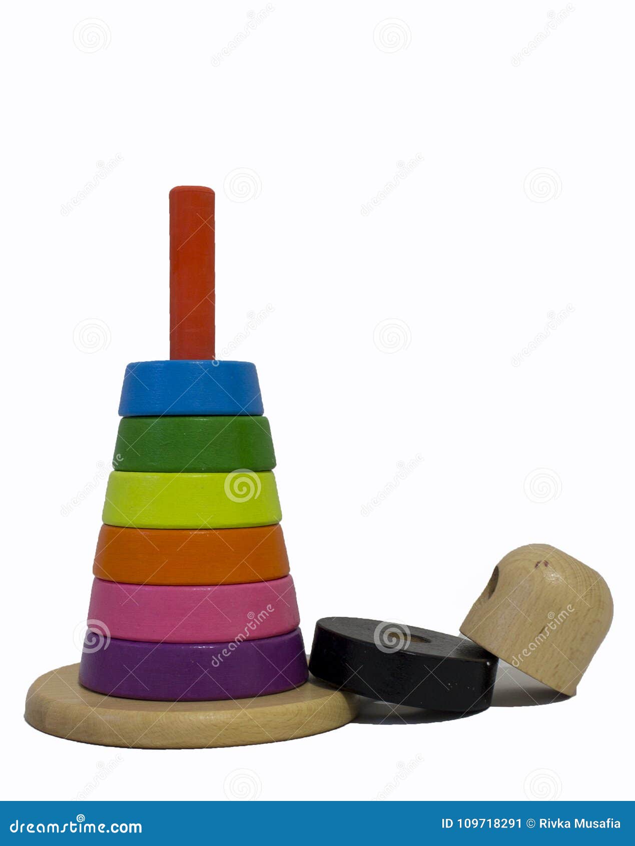 Colorful Pyramid Game for Development and Education Stock Image - Image ...