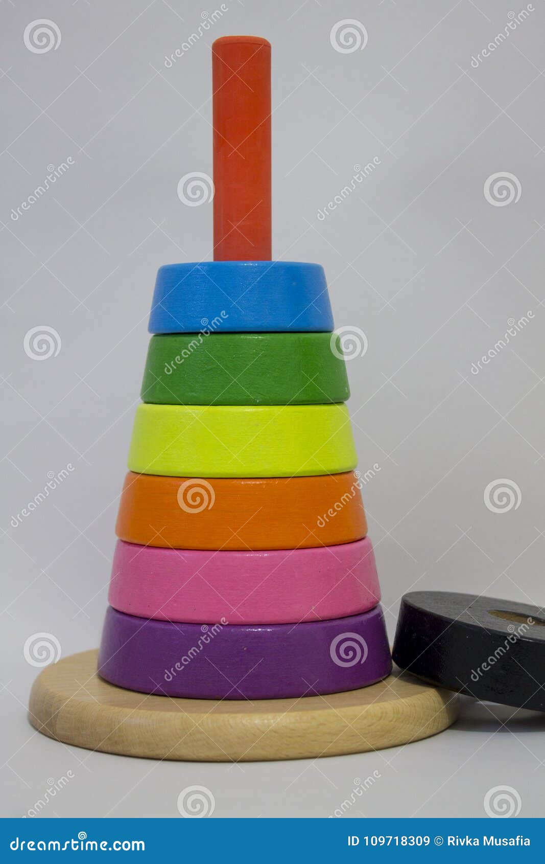 Colorful Pyramid Game for Development and Fun Stock Image - Image of ...