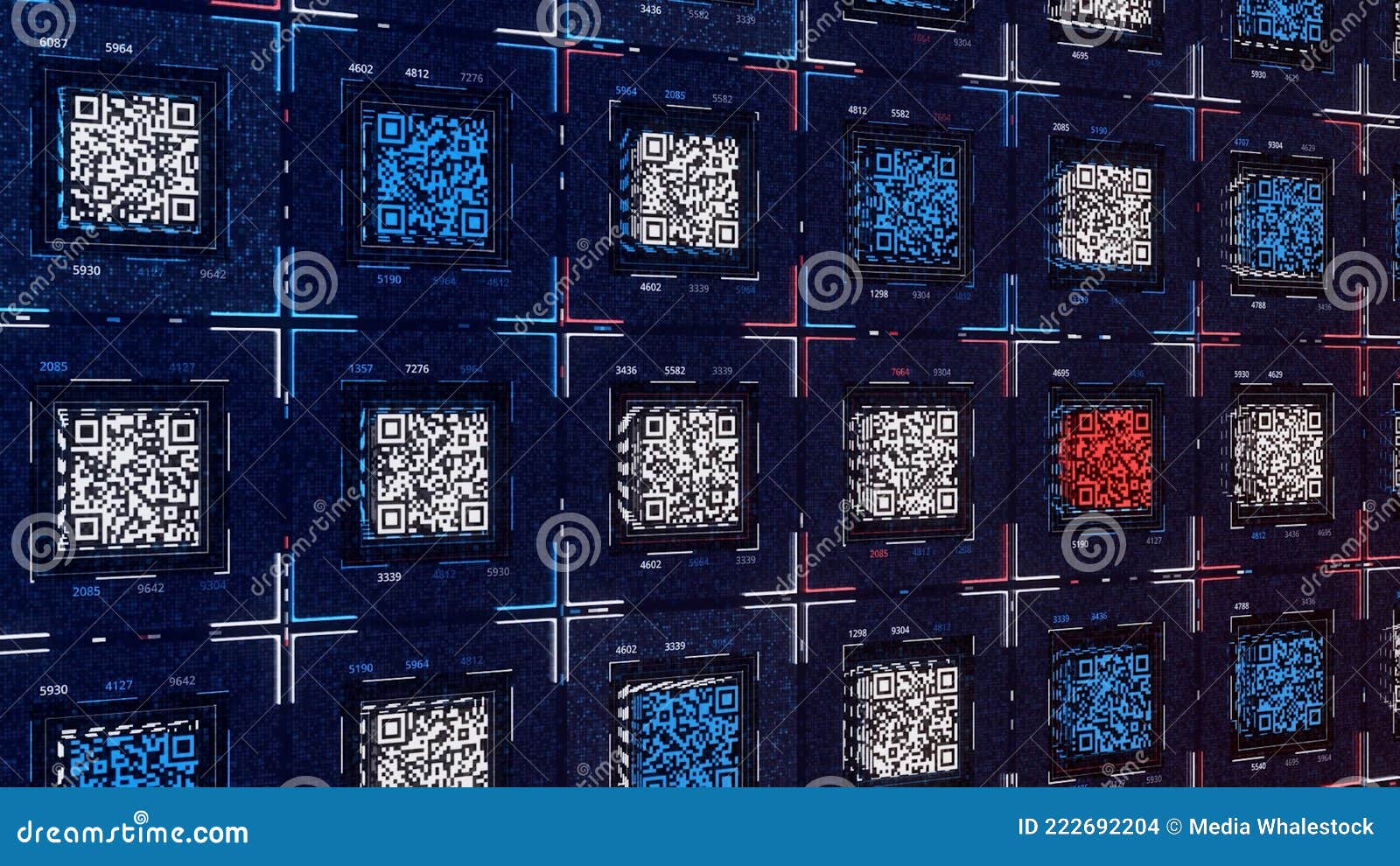 Colorful Qr Codes. Animation. Information Storage with Various Qr Codes ...