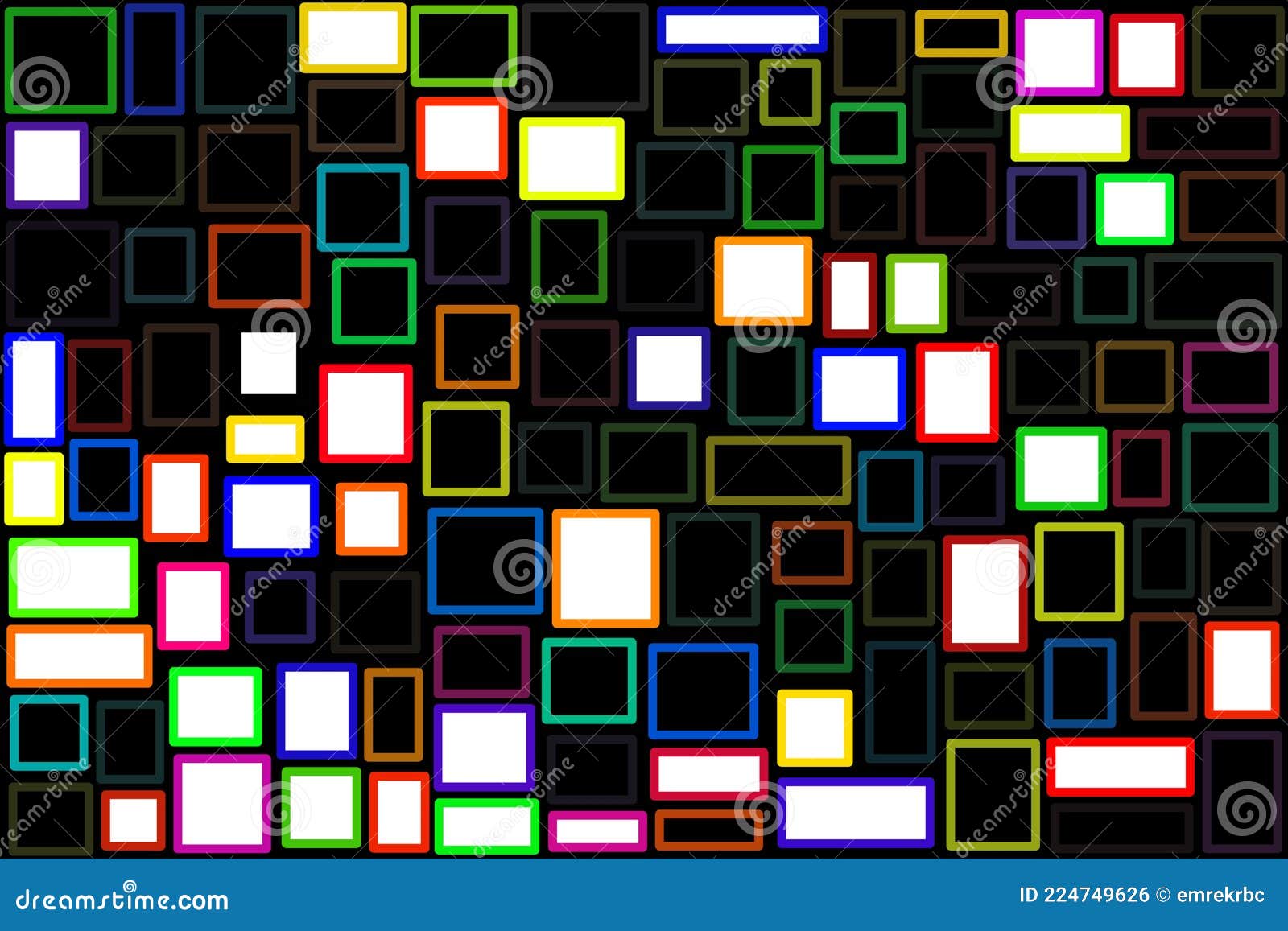 Colorful Quadrilaterals Background Pattern For Packaging, Wallpaper ...