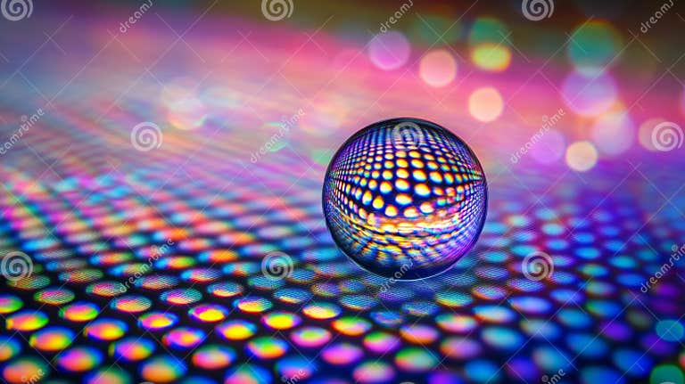 Colorful Quantum Dot Technology Displayed through a Reflective Sphere ...