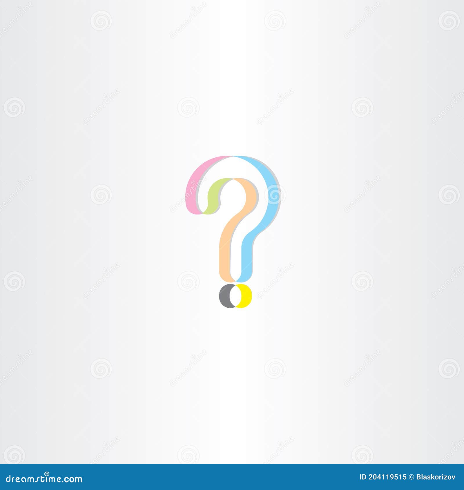 Colorful Question Mark Logo Vector Design Element Stock Vector ...