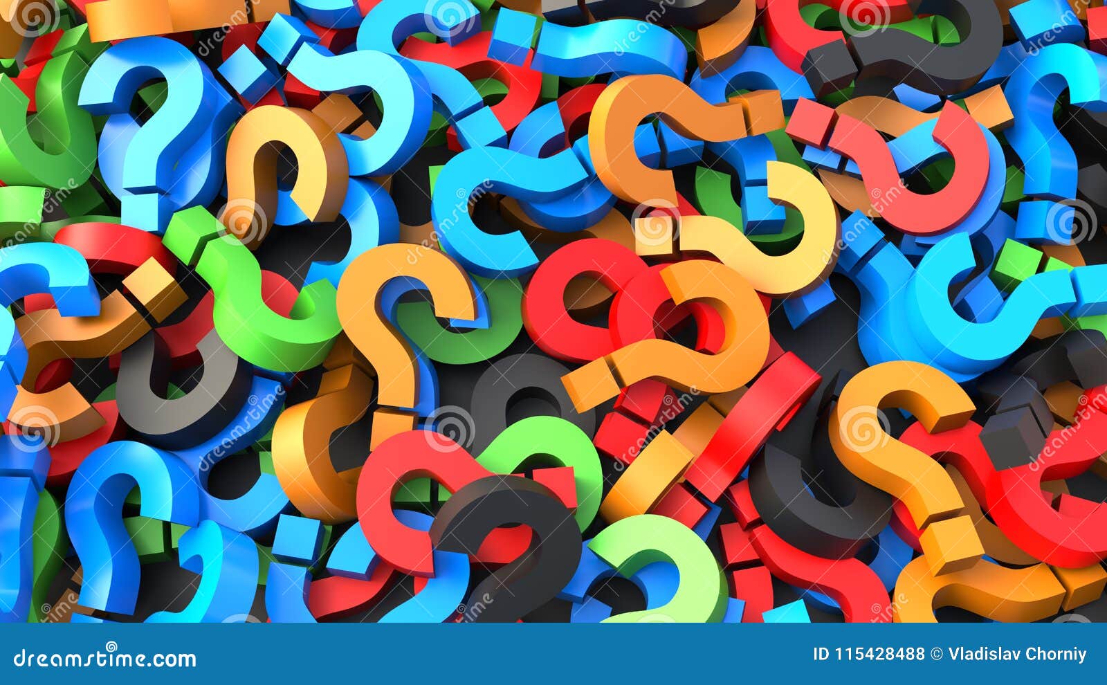 Colorful Question Marks Picture. Image: 115428488