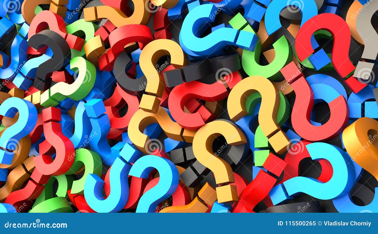 Colorful question marks stock illustration. Illustration of choice ...