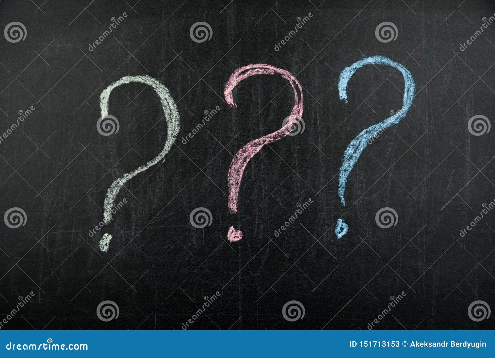 Colorful Question Marks on Black Chalkboard Stock Image - Image of mark ...