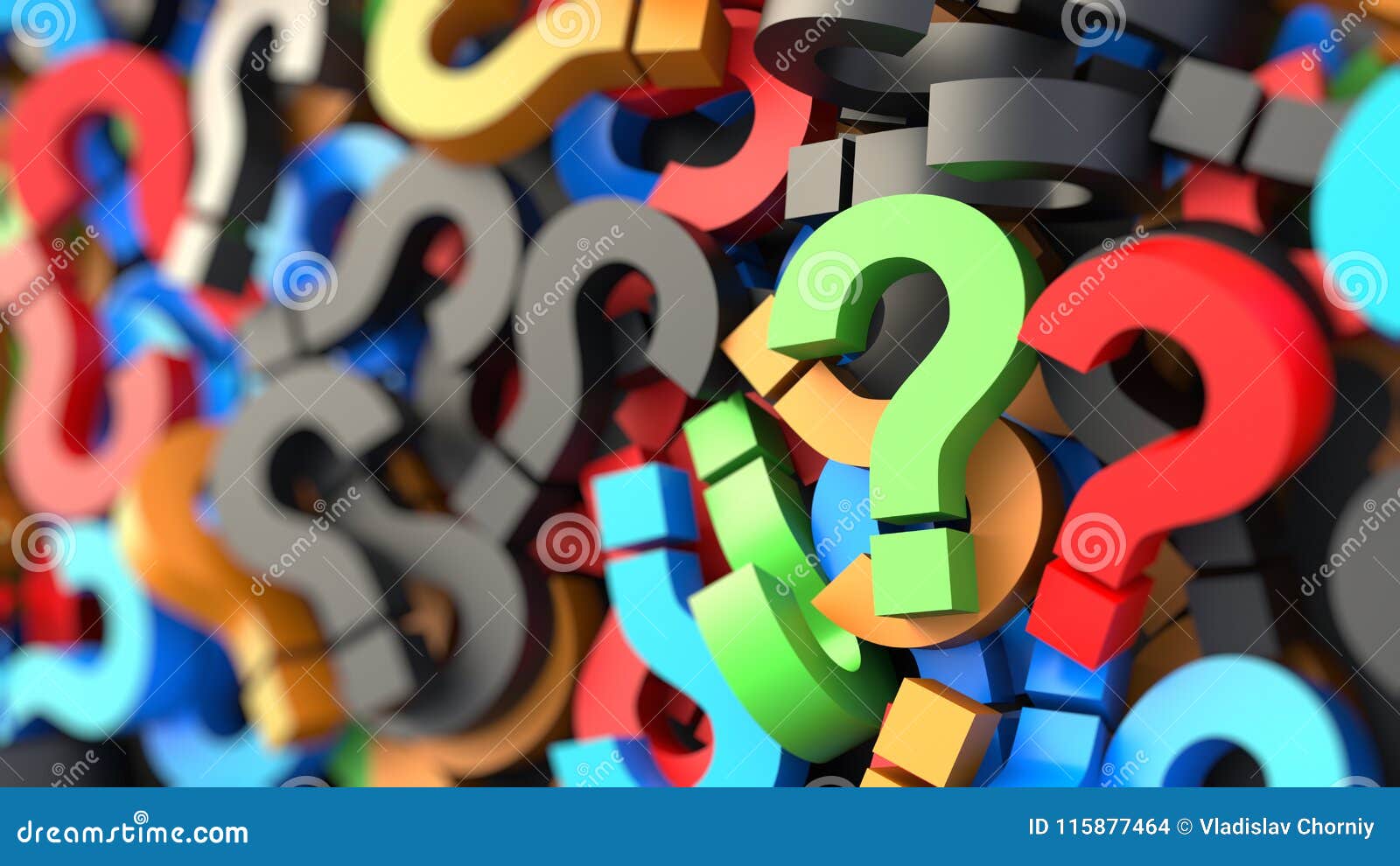 Colorful question marks stock illustration. Illustration of mark ...