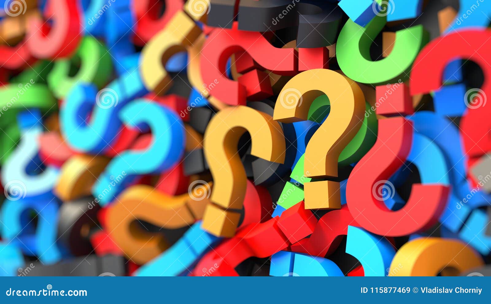 Colorful question marks stock illustration. Illustration of doubt ...